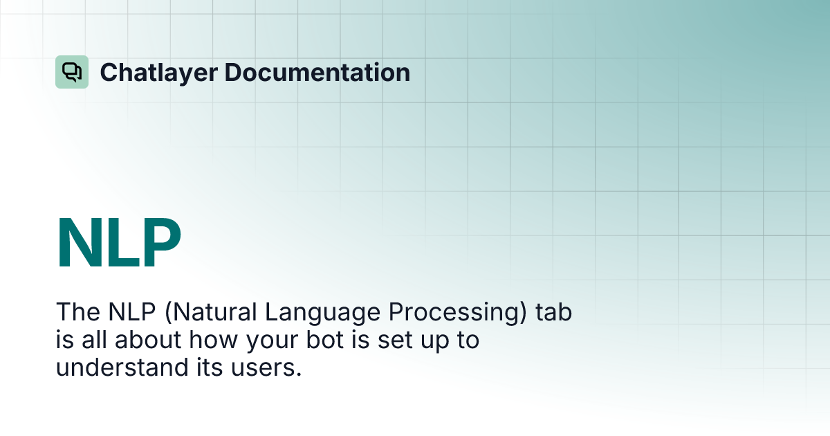 NLP | Chatlayer Documentation
