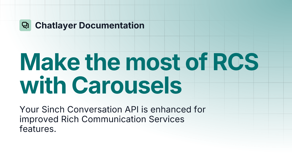 Make the most of RCS with Carousels | Chatlayer Documentation